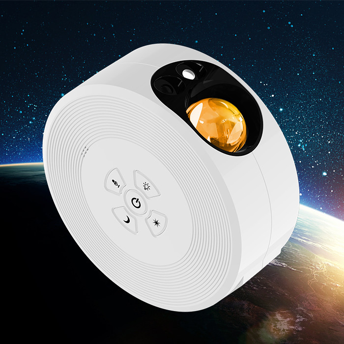 Adjustable Ceiling Moon Star Projector Multicolor 8 Star Cloud Modes